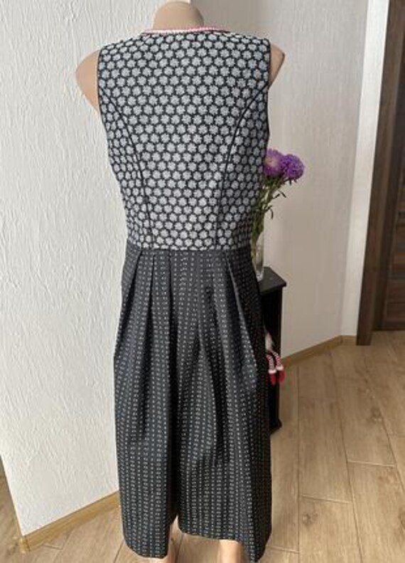 Alpine De Luxe Black & White Traditional Dirndl Dress… - Gem