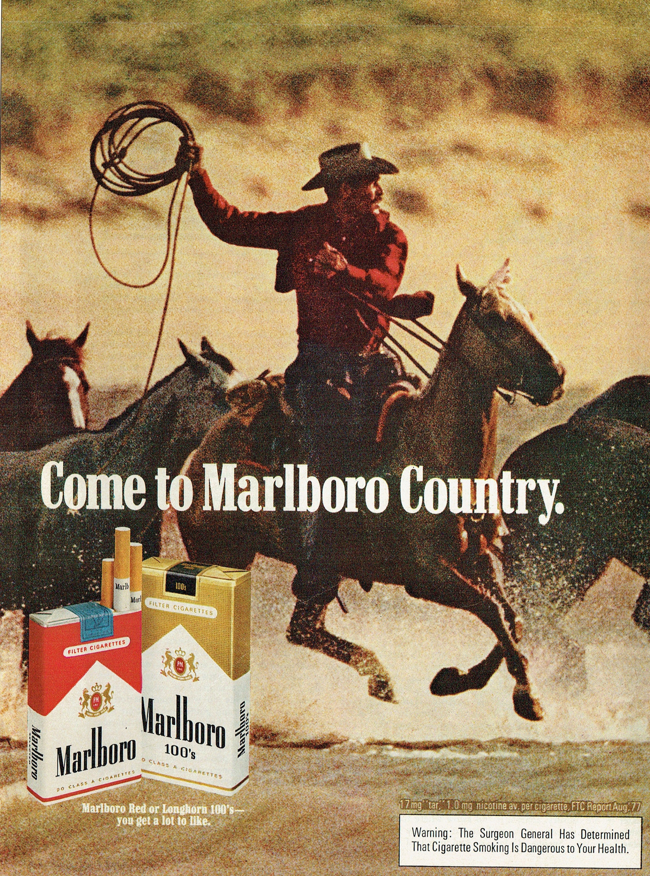 1978 Advertisement Marlboro Man Cigarettes Advertisement | Etsy