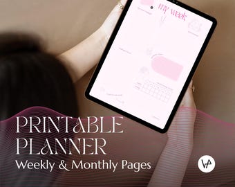 Printable Reflection Journal / Planner | Weekly & Monthly PDF Set ...
