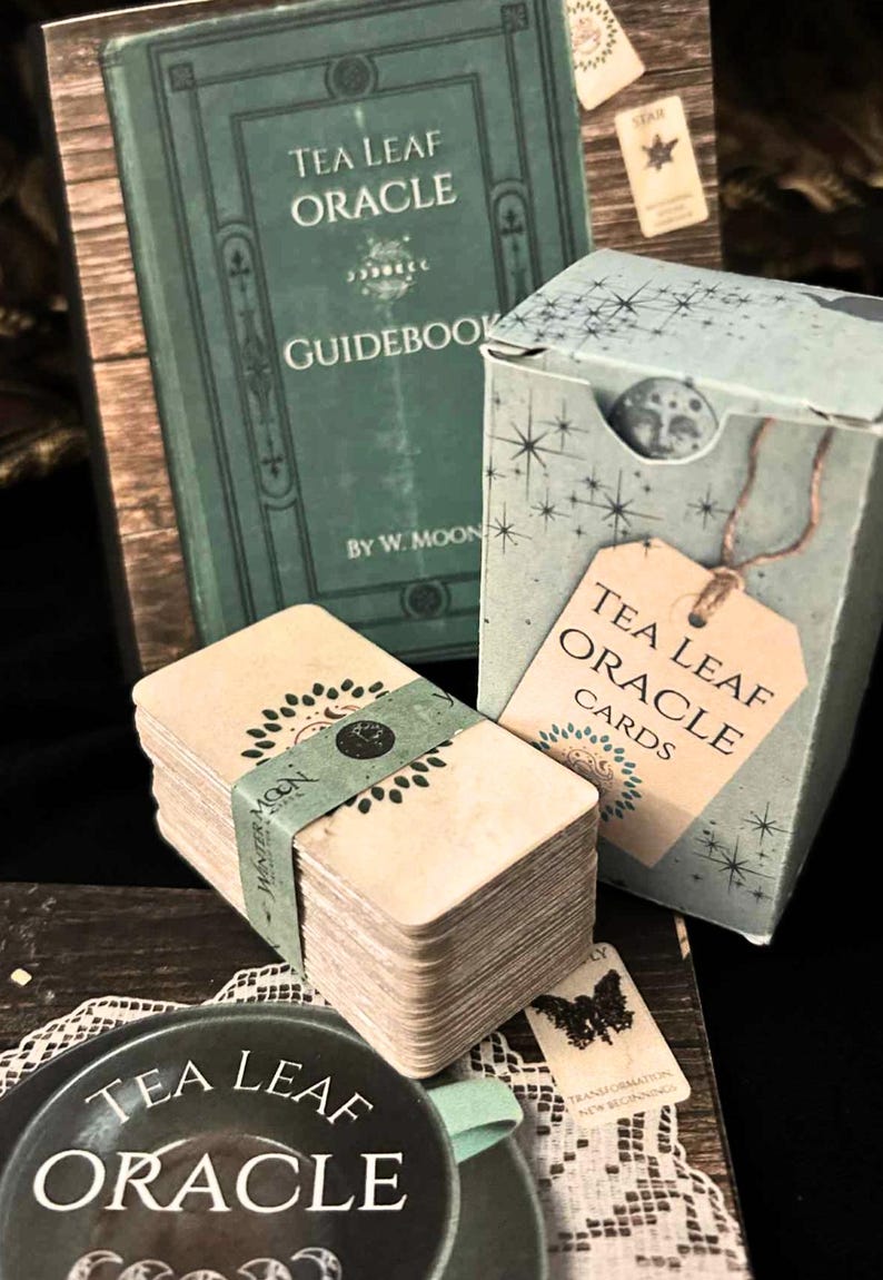 Tea Leaf Oracle Set – Mini Cards, Guidebook, Reading Mat & Tea - Etsy