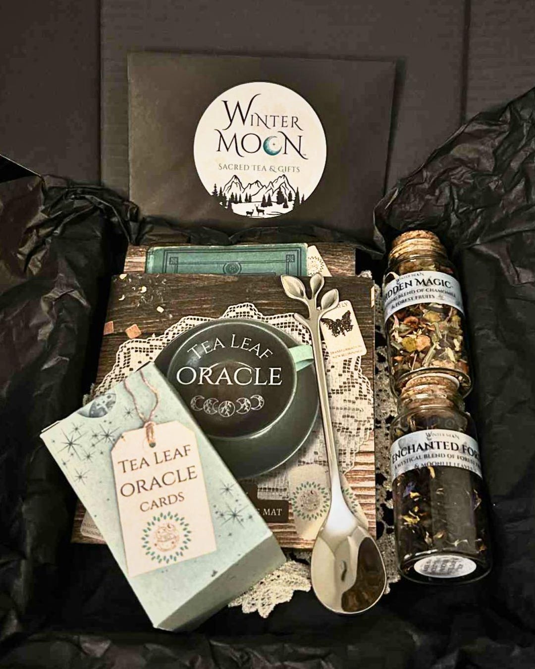 Tea Leaf Oracle Set – Mini Cards, Guidebook, Reading Mat & Tea - Etsy