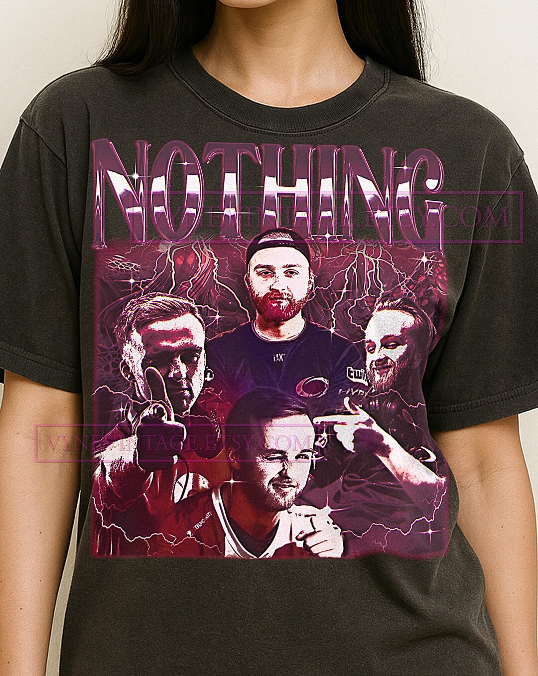 N0THING T-shirt, Vintage Gamer Streamer CSGO Star Celebrity Performer ...