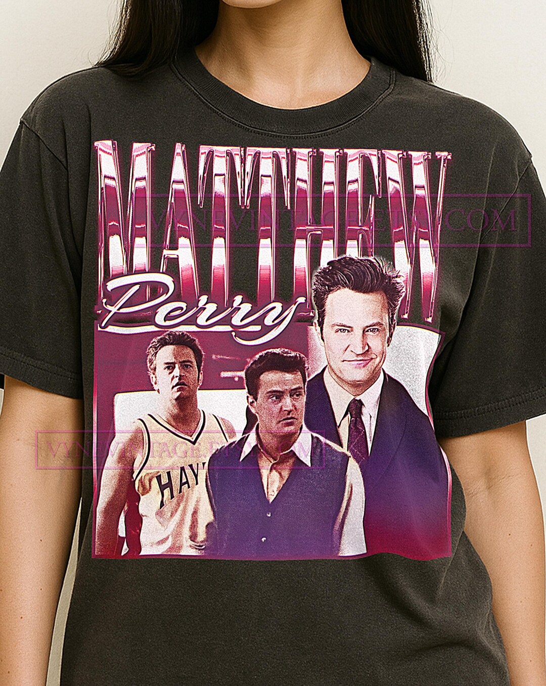 MATTHEW PERRY T-shirt, Vintage Actor Star Comedy Performer Tee, 90s ...