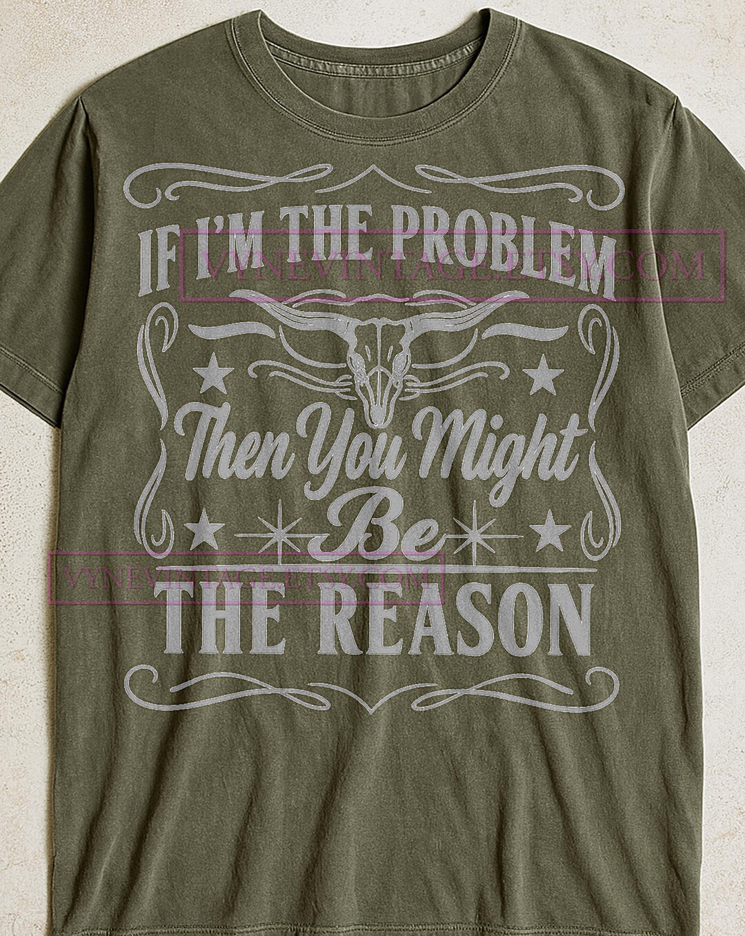 If I'm the Problem You're the Reason T-shirt, Funny Sarcastic Quote Tee ...