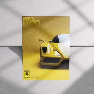 Ferrari Poster Bundle F40, F50 & Enzo Supercar Wall Art - Etsy