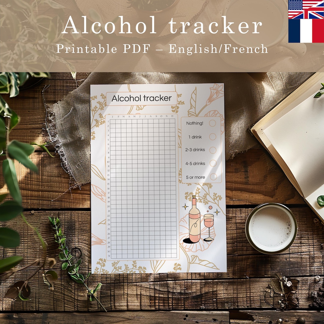 Yearly Alcohol Tracker – Printable Bullet Journal Page - Etsy