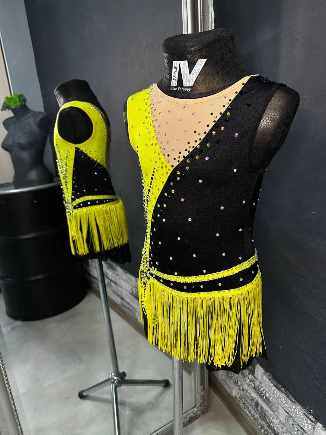 Rhythmic Gymnastic Leotard, Custom Handmade Competition Costume With ...