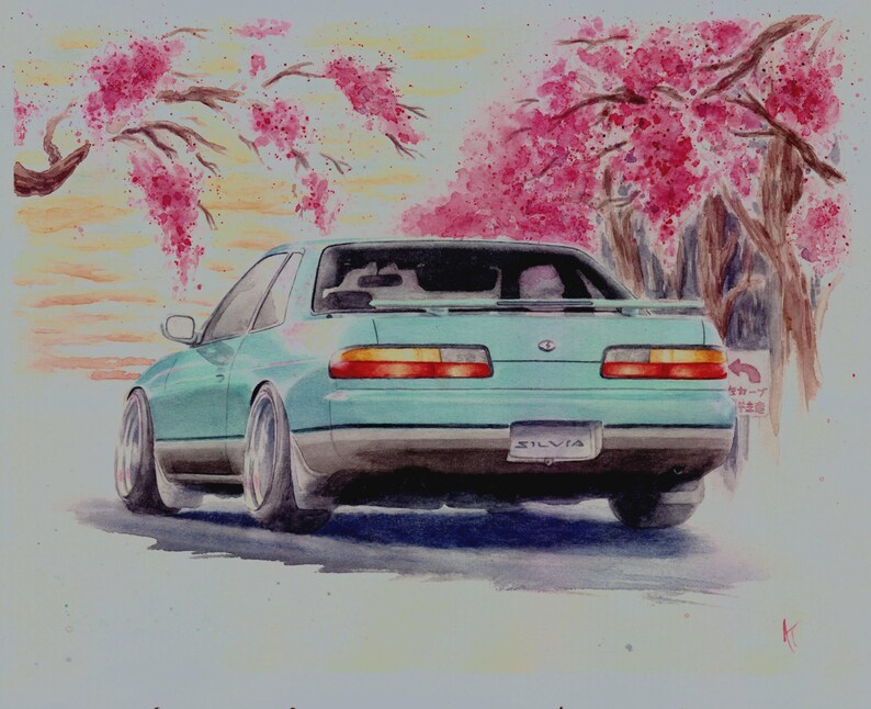 JDM S13 Silvia Watercolor - Etsy