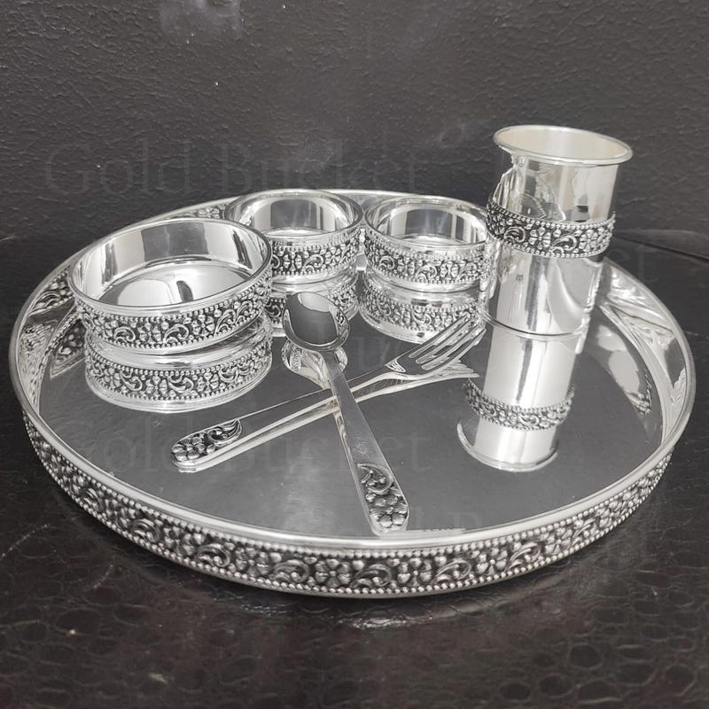 Pure Silver Dinner Plates - Etsy