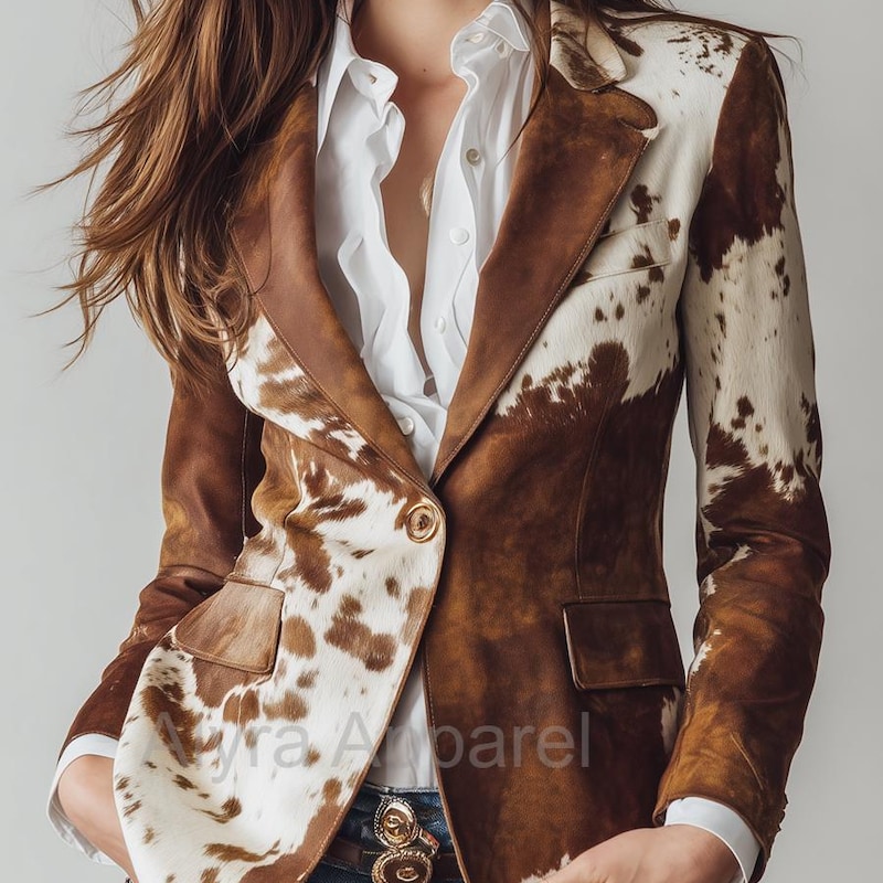 Cow Hide Women Jackets - Etsy