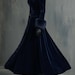 Elegant Mid-length Velvet Coat With Faux Fur Collar - Etsy
