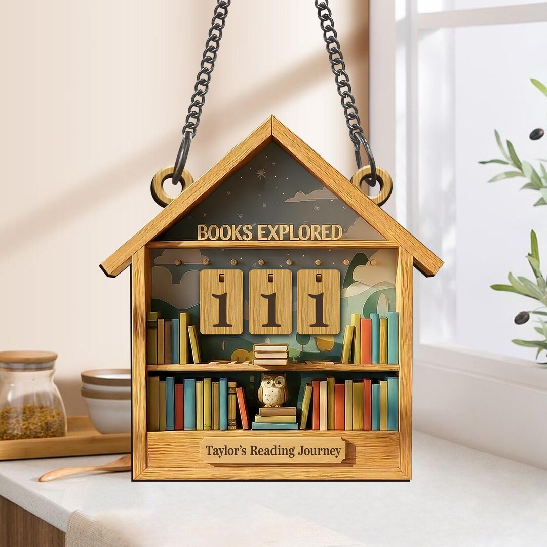 Personalized Books Read Tracker Sign, Books Explored Counter, Custom ...