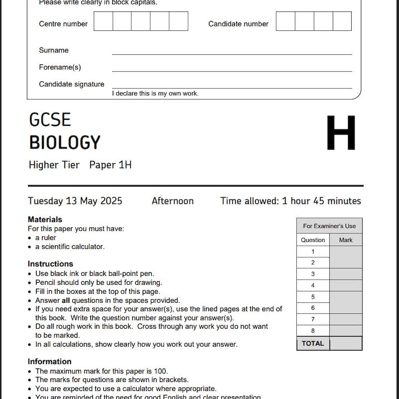 Gcse 2025 Papers - Etsy UK