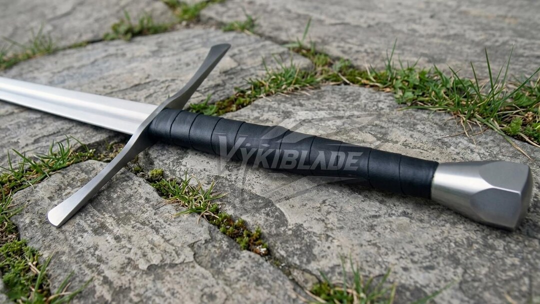 Hand Forged Steel Sword Replica, Medieval Style Display Blade ...