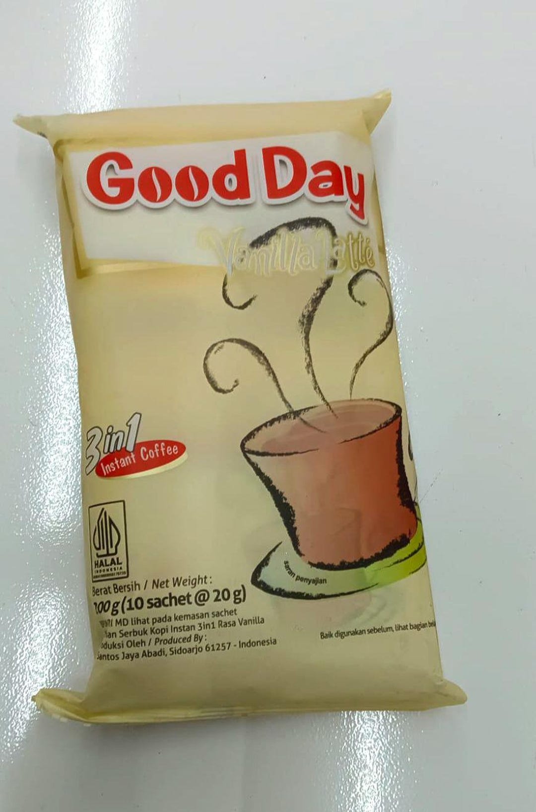 Good Day Instant Coffee 3 in 1 Vanilla Latte 10 X 20 G - Etsy