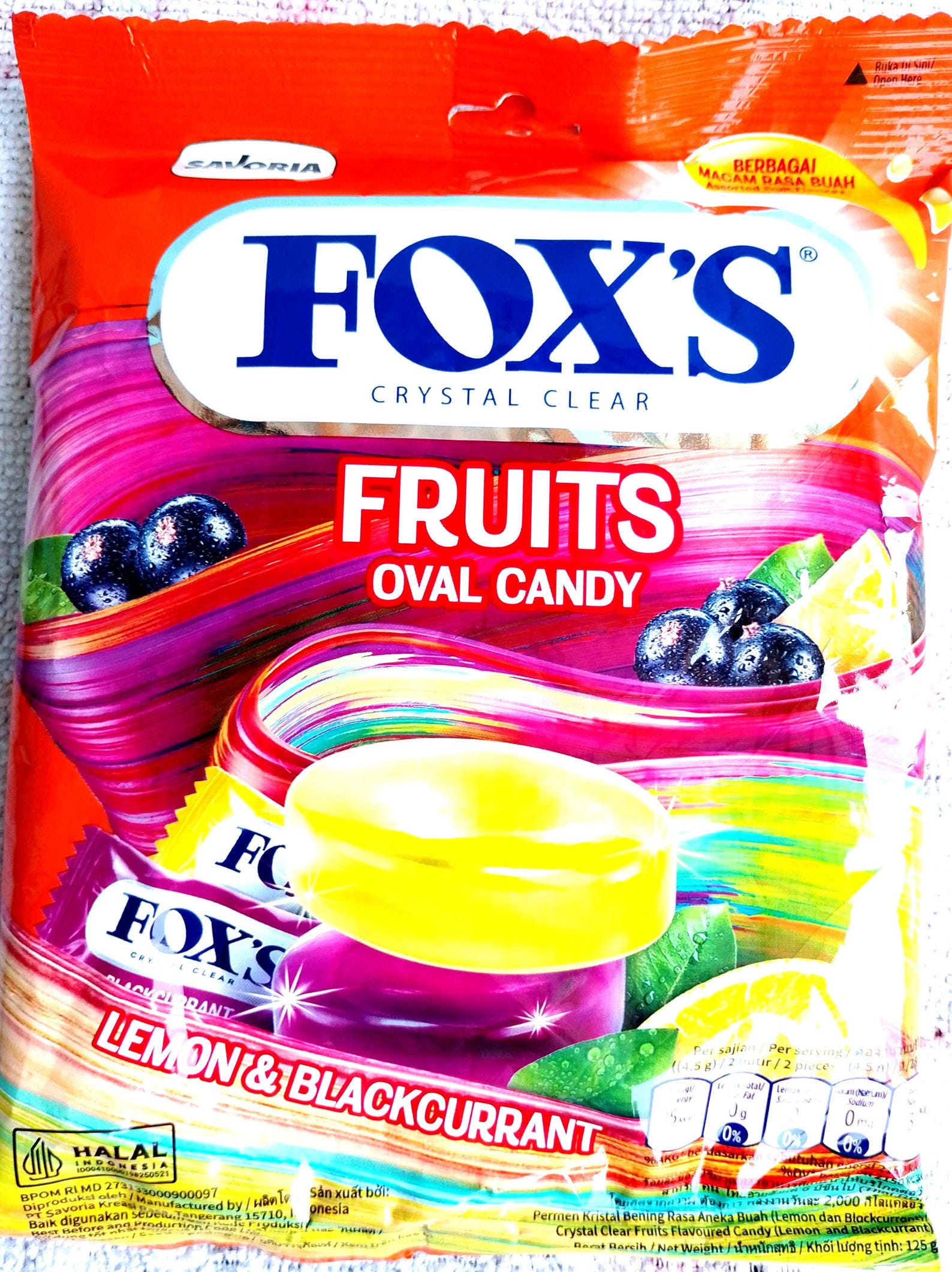 Foxs Fruits Oval Candy 1 Pack Contains 50 Pieces, 125 Grams - Etsy