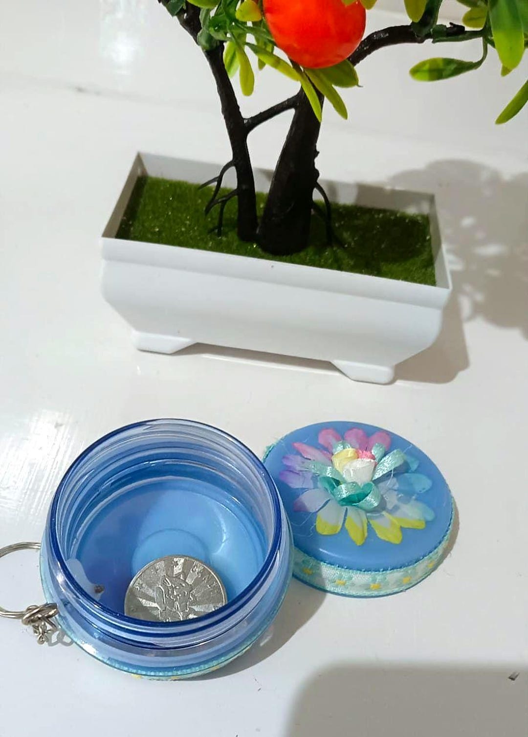 Crafts From Recycling Used Gallon Lids (coin Purse Key Chain) - Etsy