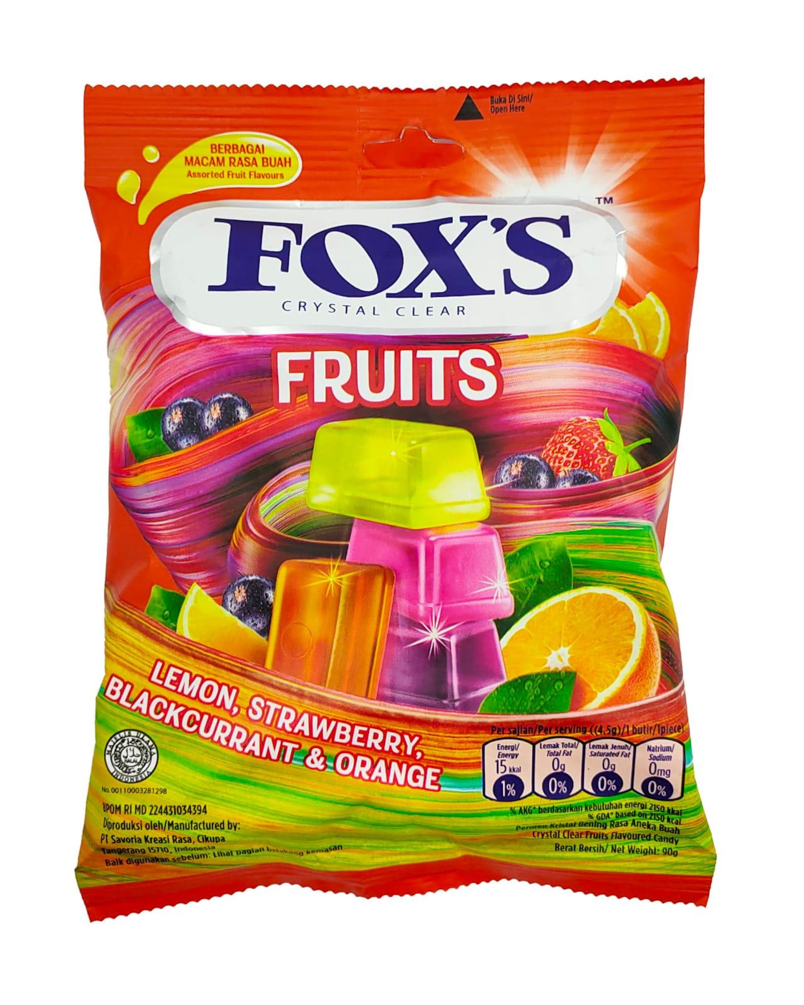 Foxs Fruits Oval Candy 1 Pack Contains 50 Pieces, 125 Grams - Etsy