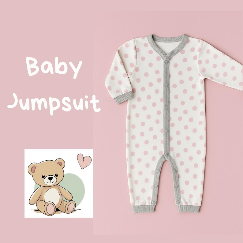 Baby Jumpsuit Sewing Pattern: PDF Download (EUR 56-80 / US 1-12M) - Etsy
