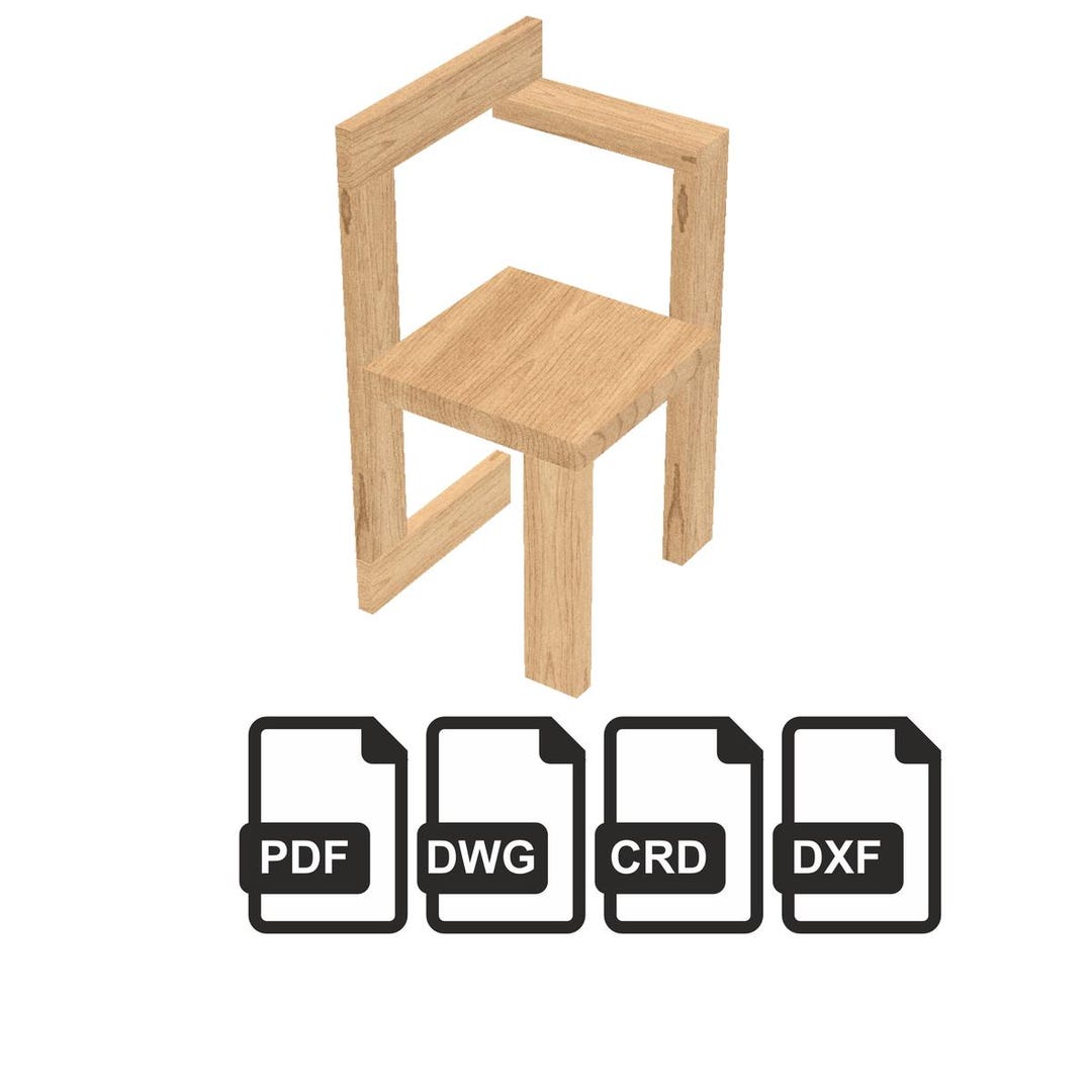 Simple Chair Design Plans, 870×500×430 Mm (digital Download) - Etsy