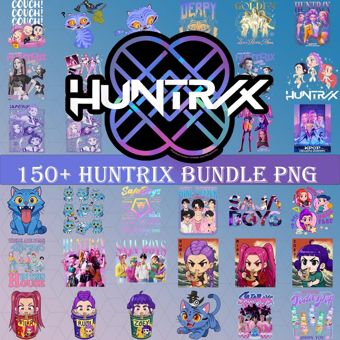 150+ Huntrix Girls Kpop Demon Hunters PNG, Kpop Demon Hunter PNG, Girl ...