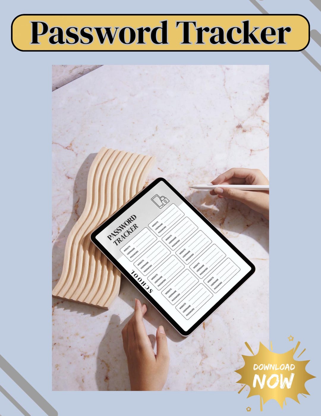 Password Tracker Printable | Password Log Book | Password Organizer ...