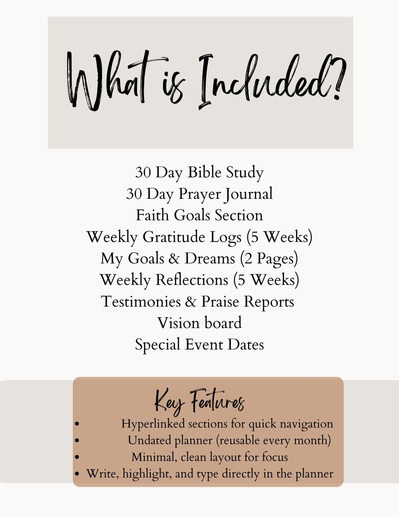 Digital Devotional Planner: Bible Study & Prayer Journal (hyperlinked ...