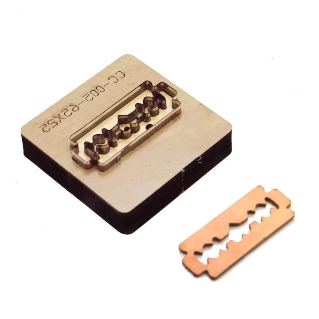 Razor Blade Shape Template, 50/65/80mm, Wooden Slicer for DIY ...