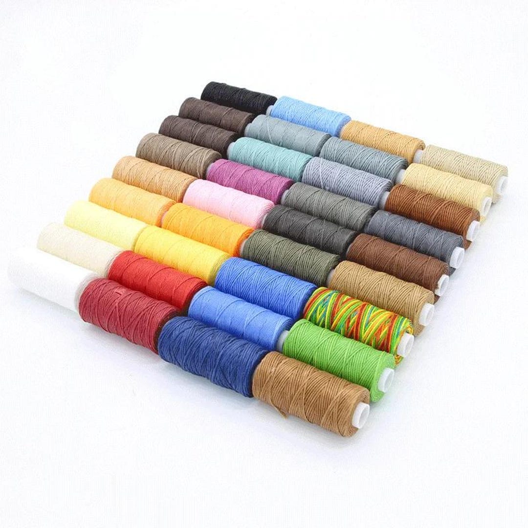 Waxed Leather Sewing Thread, Hand Stitching String for Handmade Craft ...