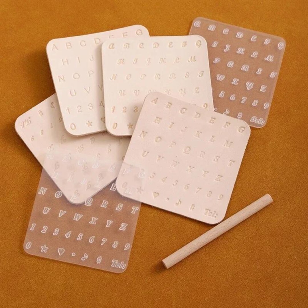 Leather Letter Stamping Tool, Alphabet Pattern, for DIY Craft Embossing ...