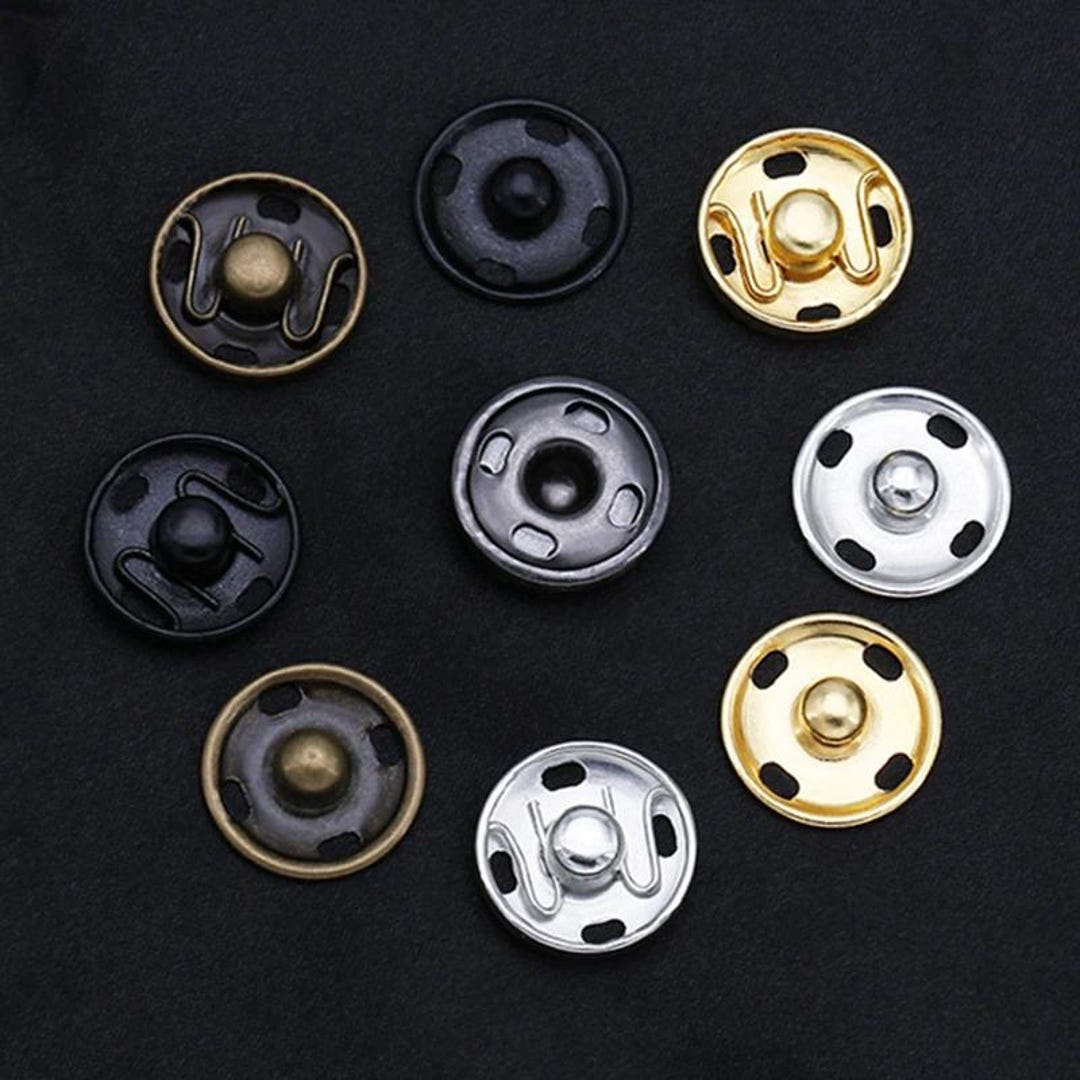 Copper Press Studs Sewing Button, 10 Set, 6-25mm, Snap Fasteners, for ...