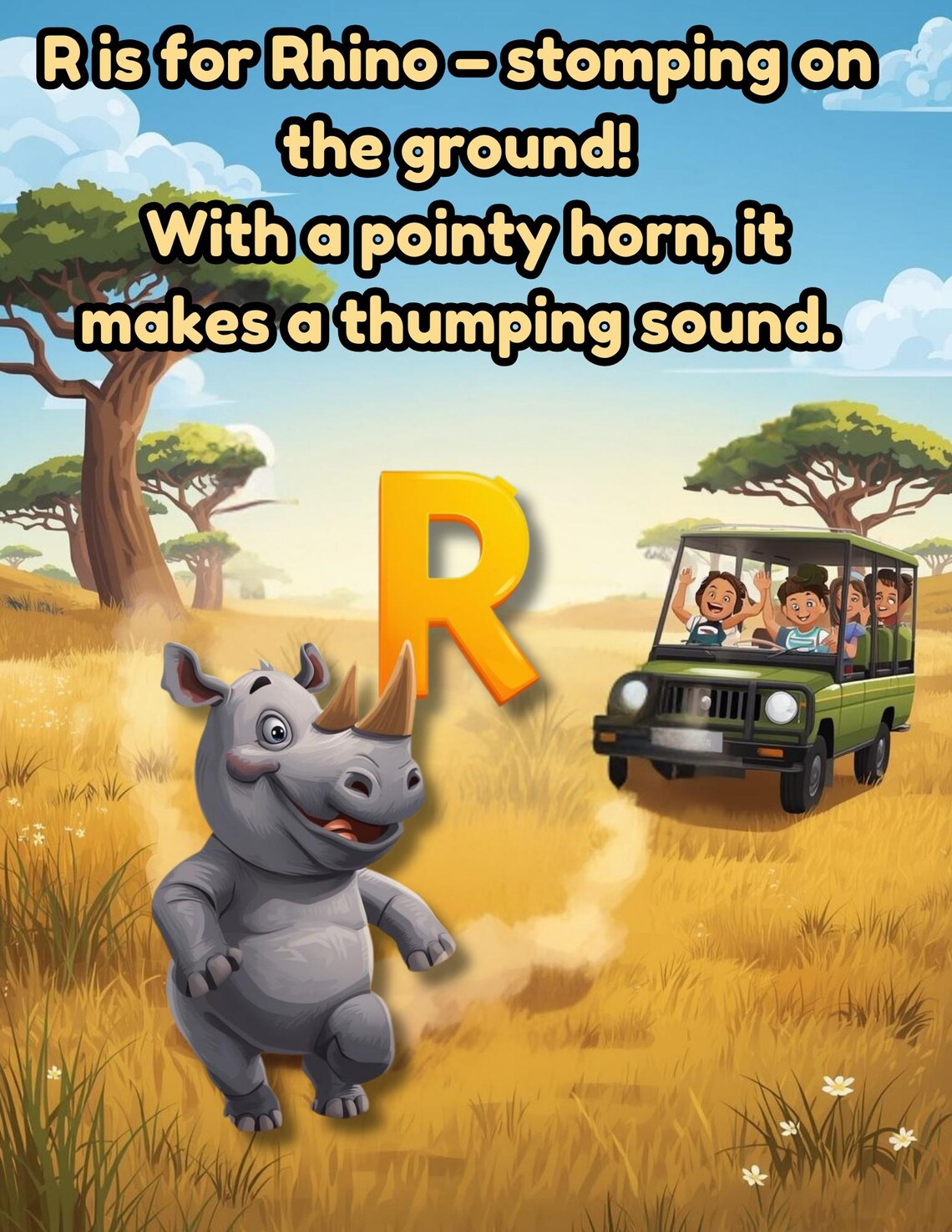 Safari Animals Alphabet Printable | Animal ABC Learning Book | Alphabet ...