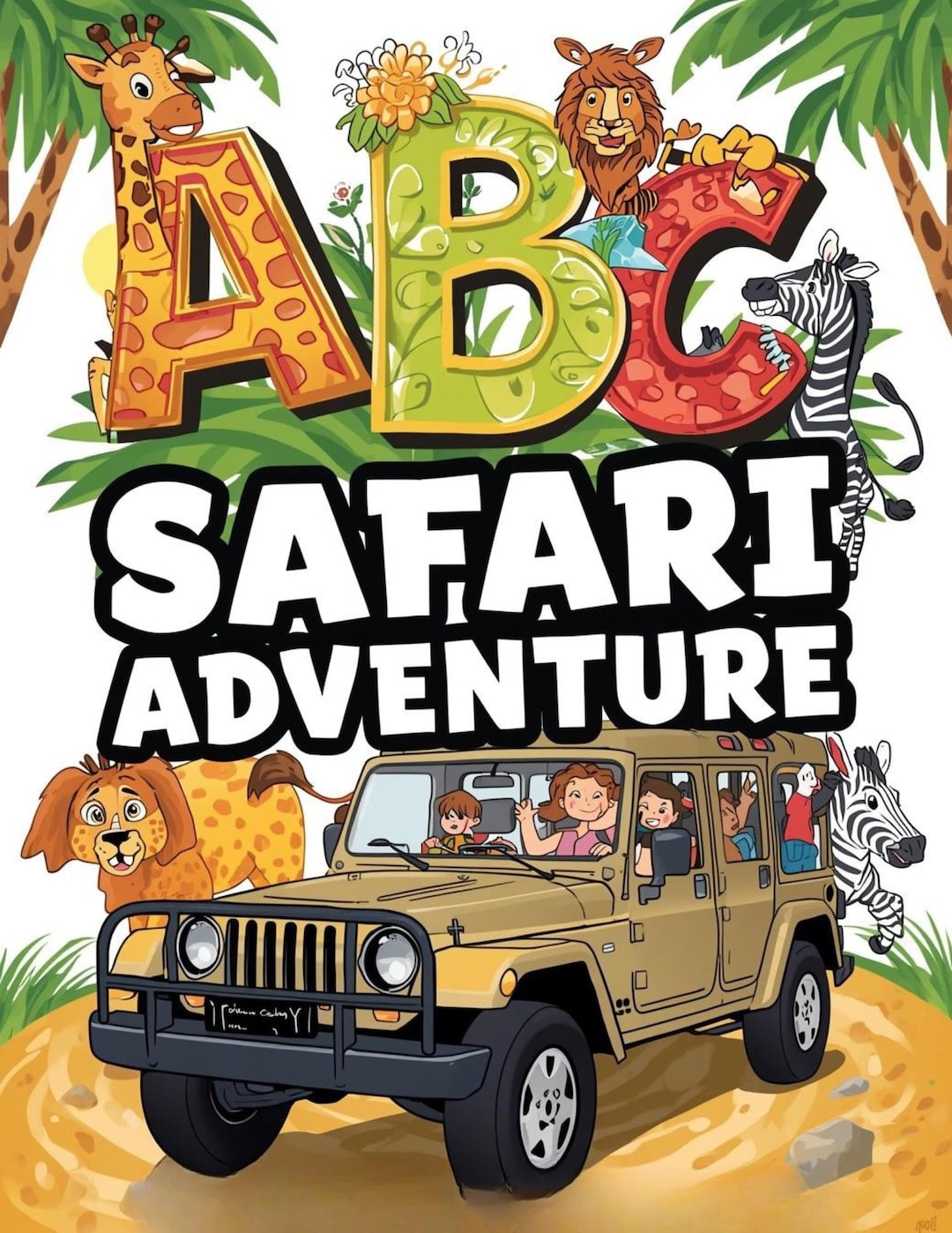 Safari Animals Alphabet Printable | Animal ABC Learning Book | Alphabet ...