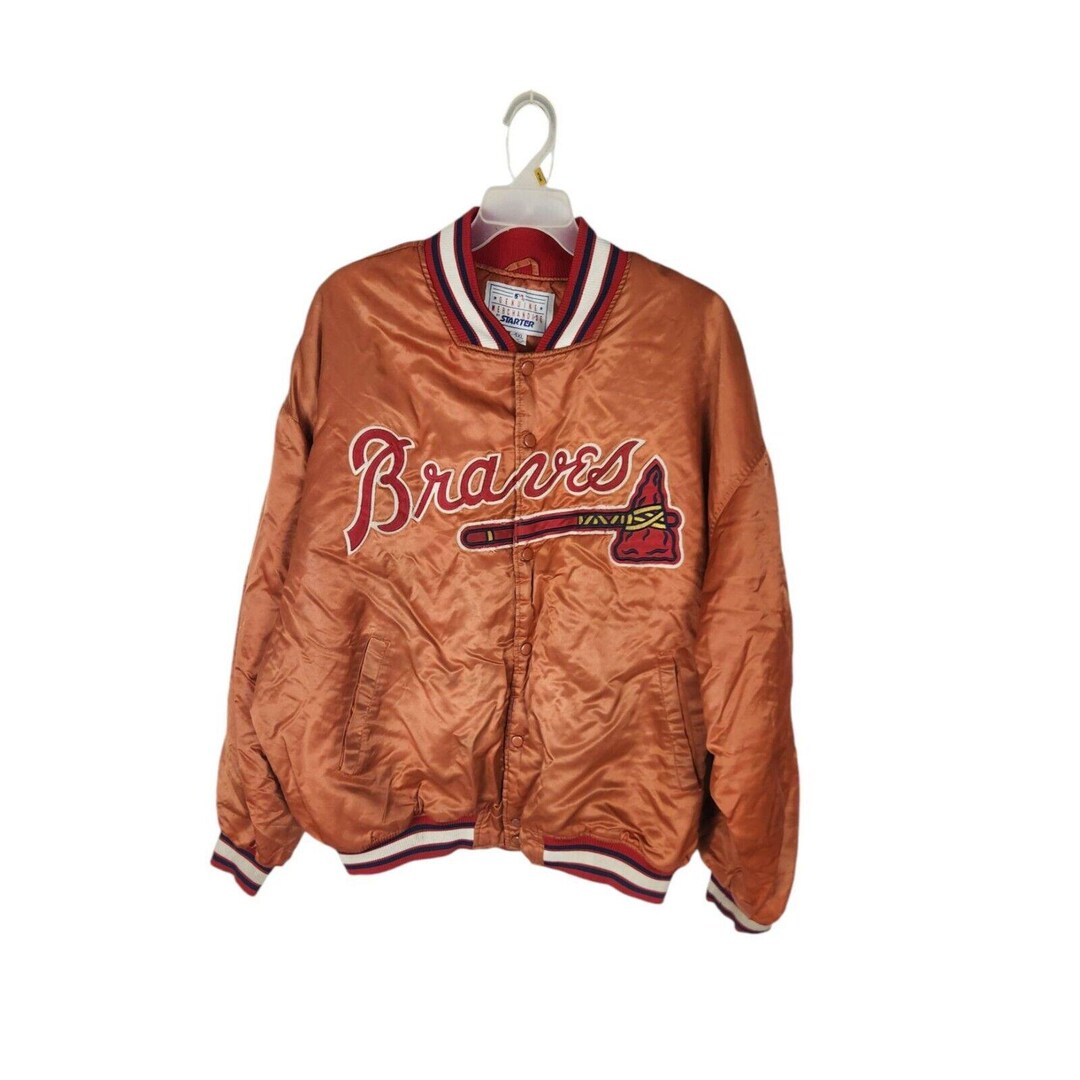 Vintage Atlanta Braves Starter Jacket Men's 4X - Etsy