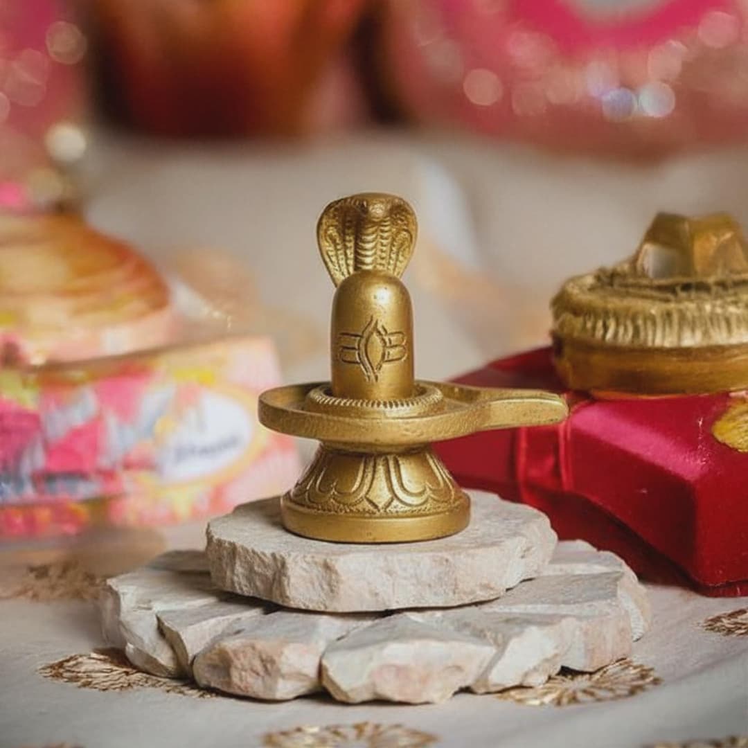 Original Peetal Brass Shivling Hindu Puja Spiritual Energy Protection ...