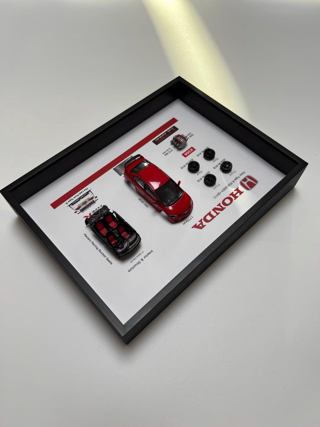 CUSTOM Honda Civic Type R FD2 3D Framed Display Model JDM Wall Art Gift ...