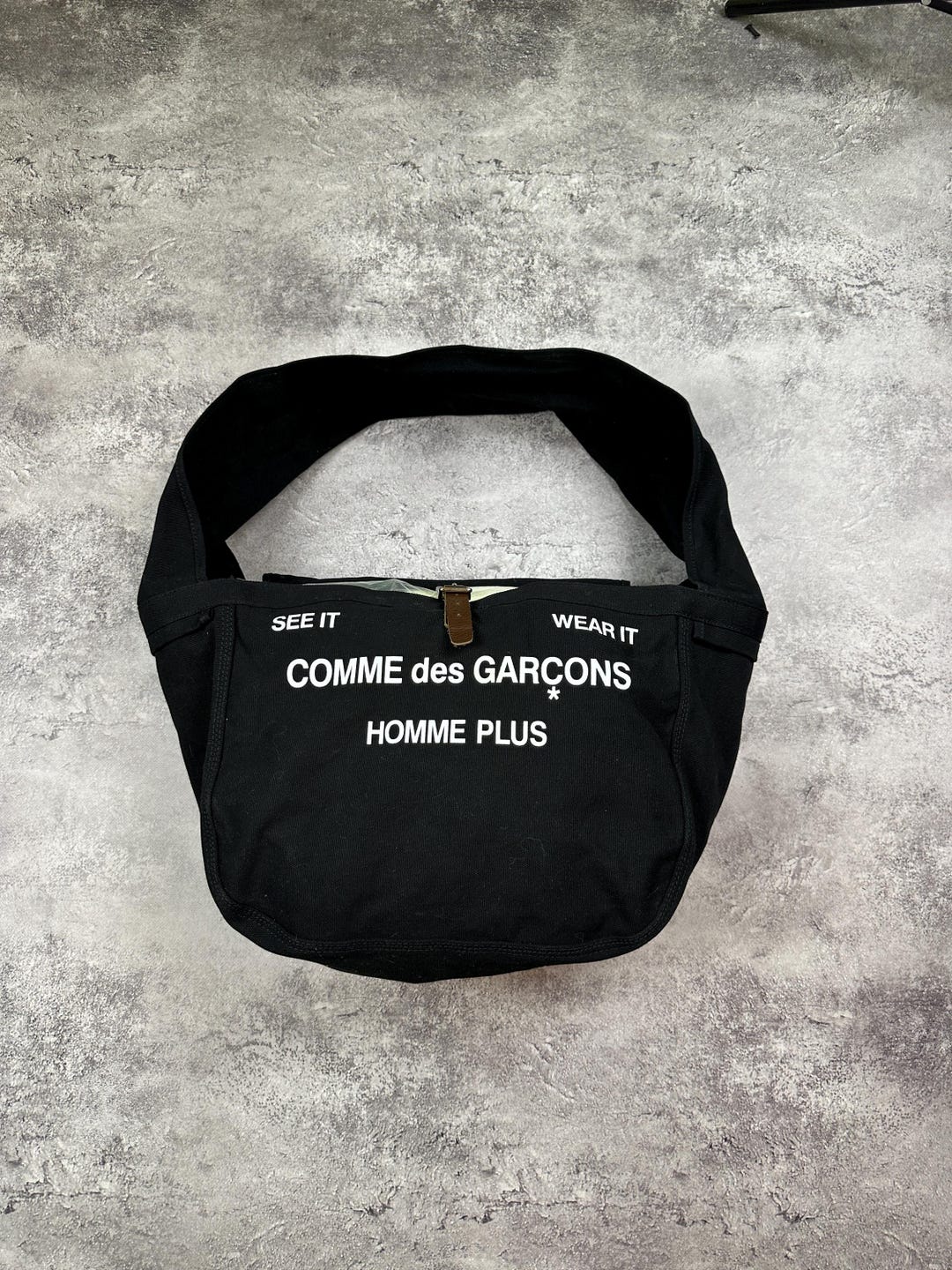 Comme Des Garcons Homme Plus Canvas Shoulder Bag See It Wear It Tote ...
