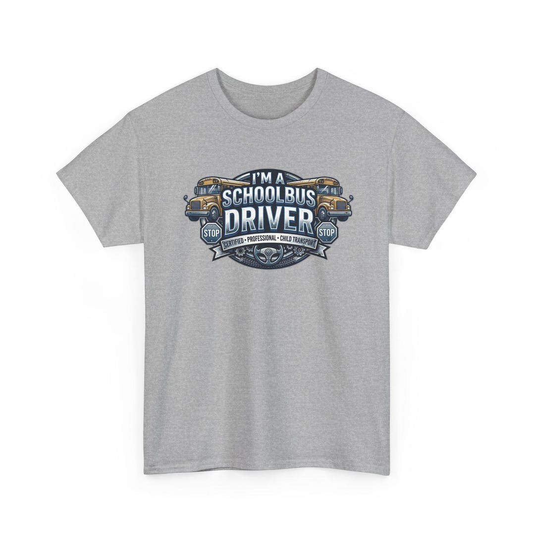 School Bus Driver T-shirt, Child Transport Professional Tee, Bus Driver ...