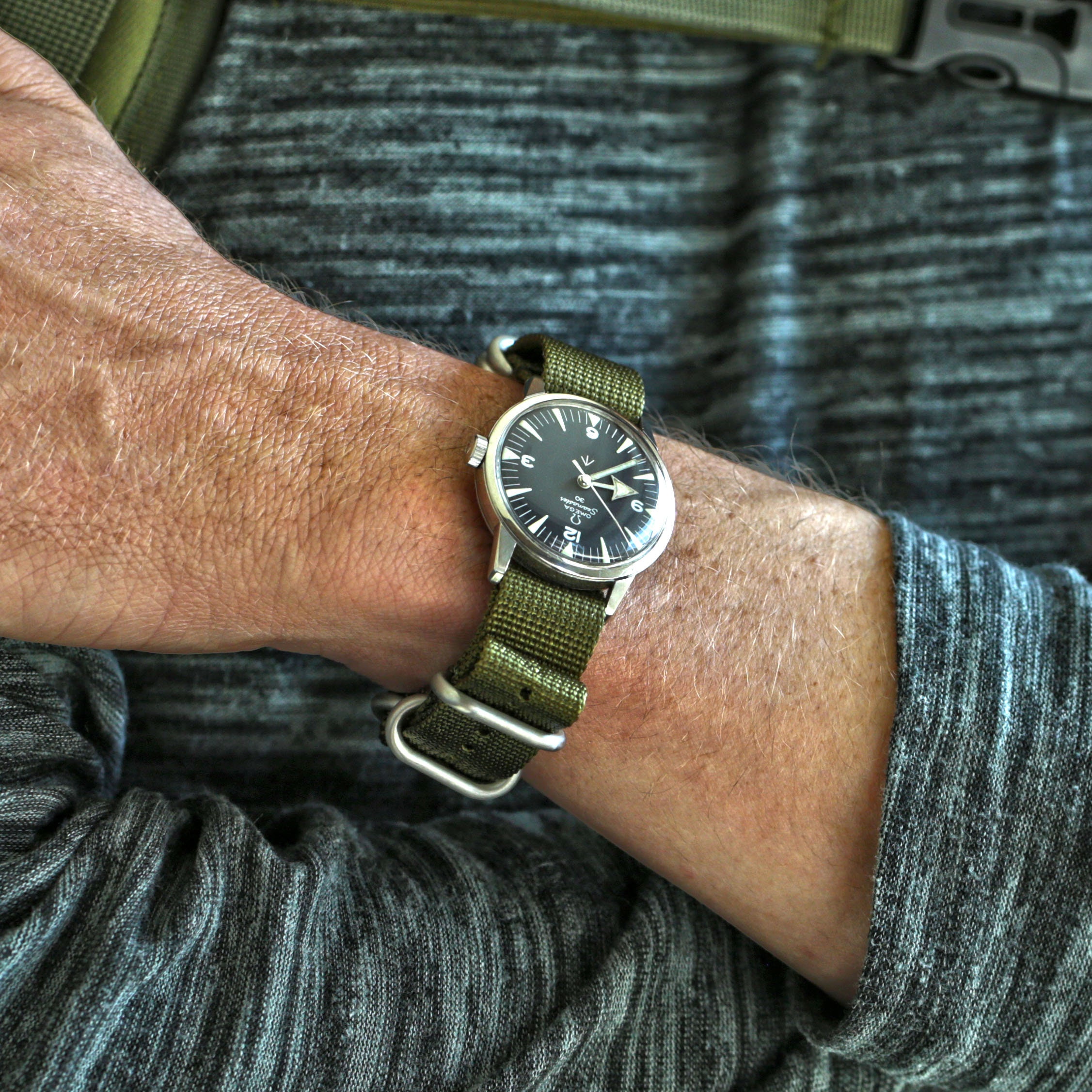 Ballistic Nylon Military Watch Strap Olive matte Buckle - Etsy