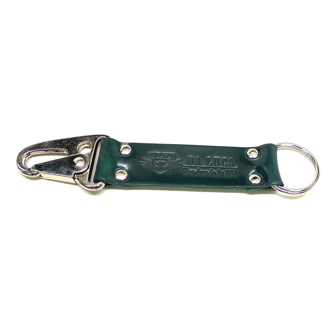 Leather V2 Key Chain - Green Shell Cordovan (polished) - Etsy