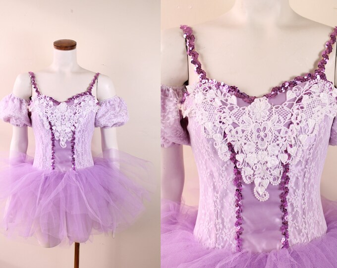 Vintage Lavender Purple Sequins & Lace Tulle Tutu - Etsy