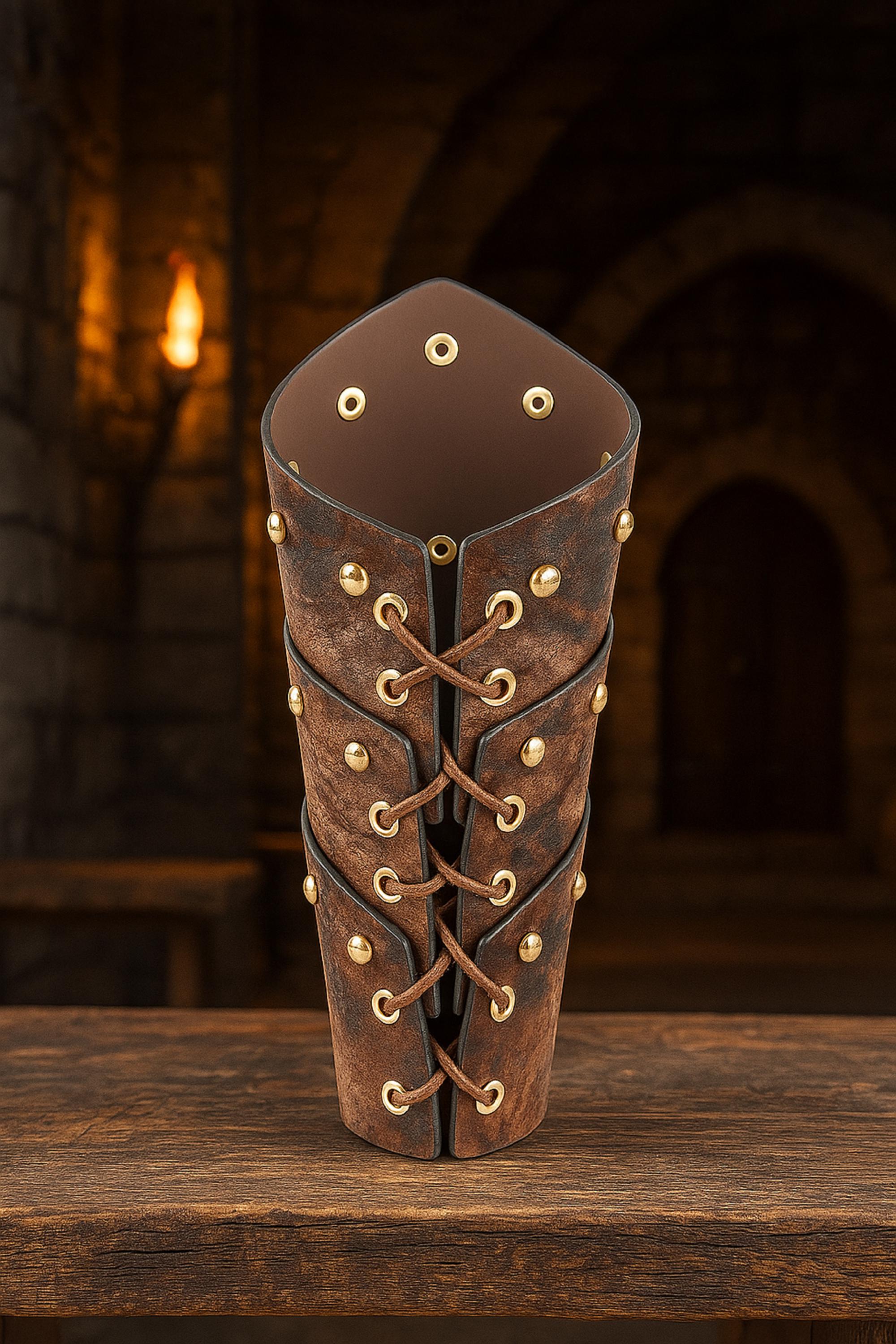 Medieval Leather Bracers: Renaissance Cosplay LARP Wrist Armor - Etsy