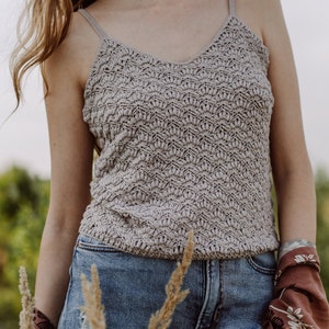 Crochet Top Pattern PDF - Mist Cami - Crochet Cami Top Camisole Pattern ...