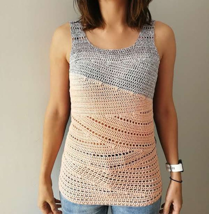 Crochet Top Pattern PDF Slide Tank Top Crochet Pattern - Etsy