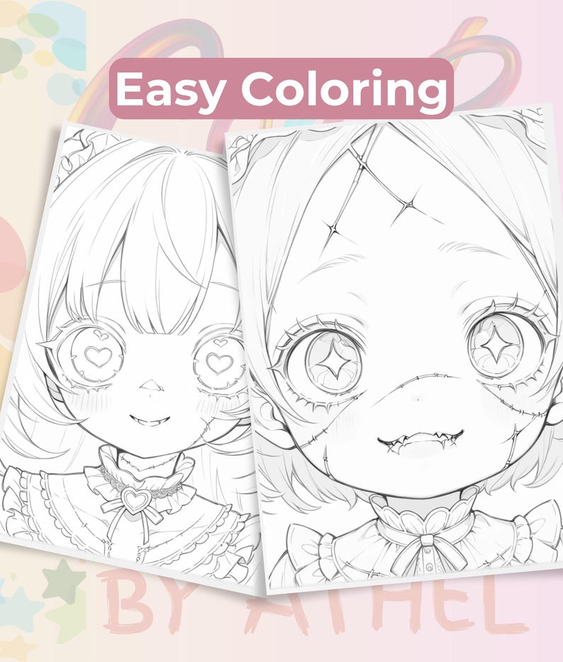 Goth Coloring Pages for Teens | Alt Aesthetic Gift | Egirl Nu Goth ...