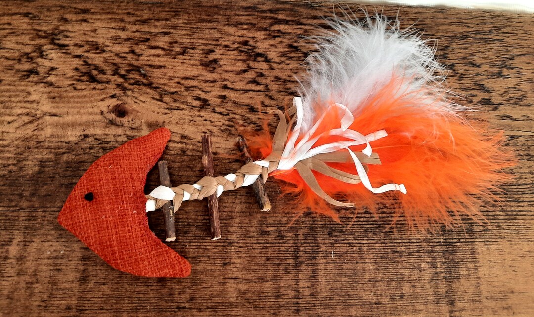 Catnip & Crinkle Fishbone Fish - Etsy