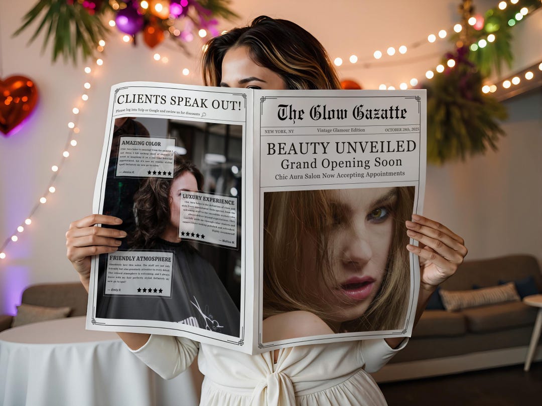 Canva Business Newspaper Template , Large Newspaper Business ...