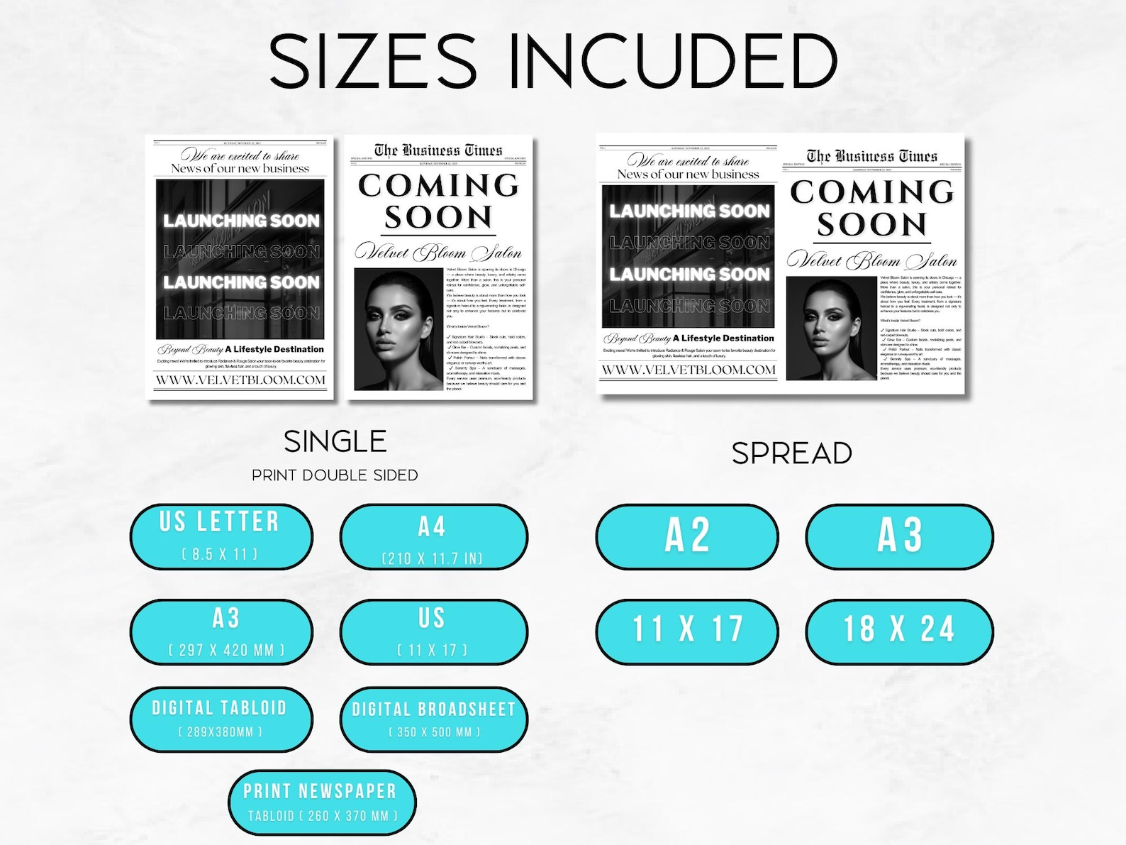 Business Newspaper Template Canva , Large Newspaper Business ...