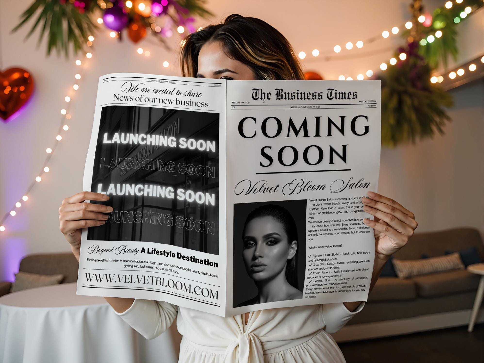 Business Newspaper Template Canva , Large Newspaper Business ...