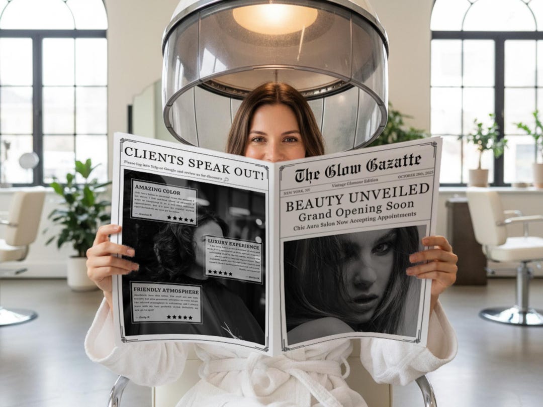 Business Newspaper Template for Photoshoot , Newsletter Design for ...